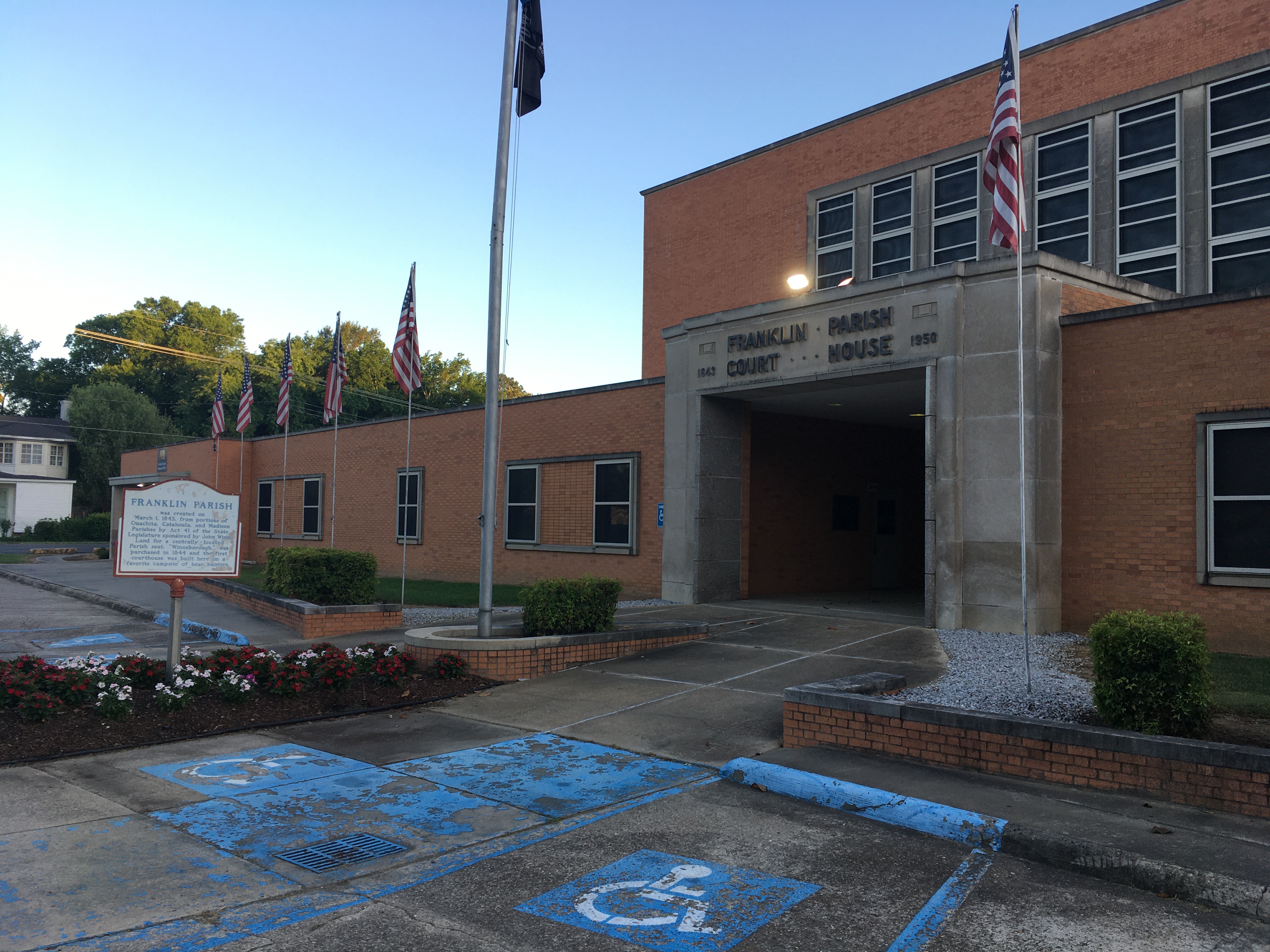 Franklin Parish Courthouse N. W. Overstreet Designed Alcorn County